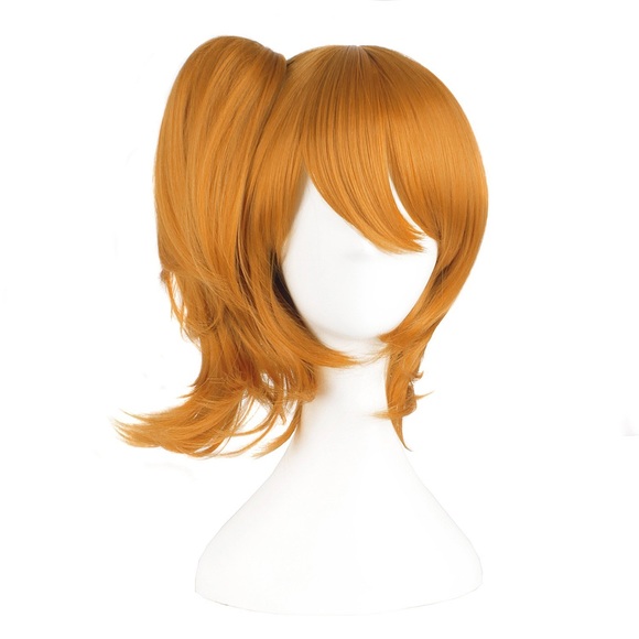 Hair | Anime Cosplay Orange Wig 2 Pieces | Poshmark